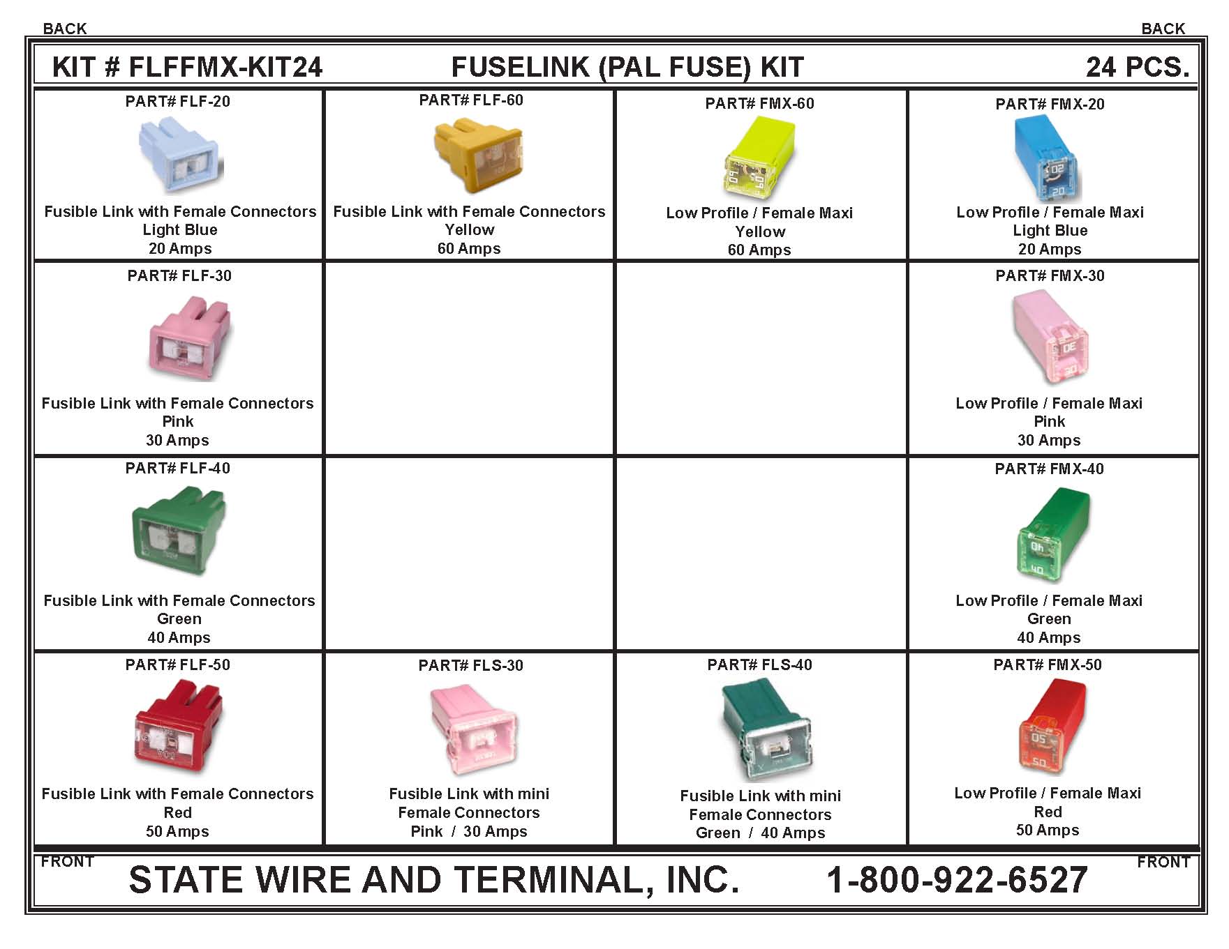 FEM Fusible Link/FEM Maxi Fuse Kit | State Wire